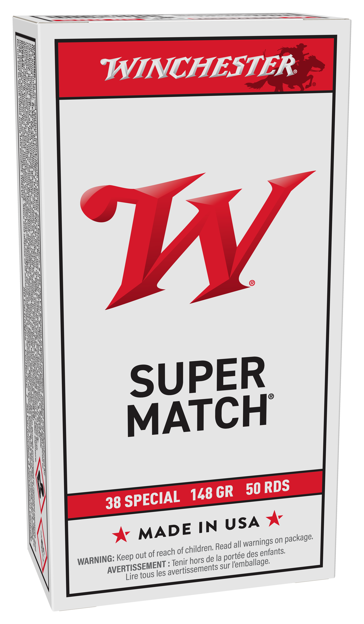 Winchester Super-X Target Lead Wadcutter .38 Special 148 Grain Handgun ...